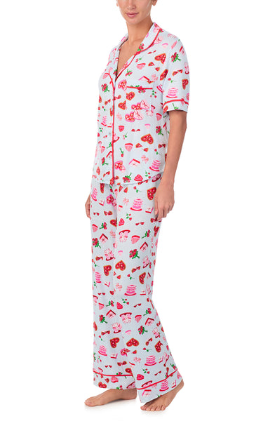 Dakota Long Knit Pj Set In Date Night – Room Service PJs